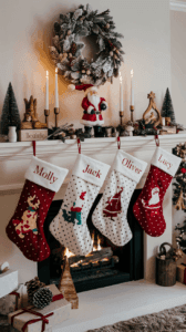 21 Fireplace Christmas decorations