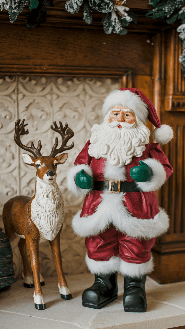 21 Fireplace Christmas decorations