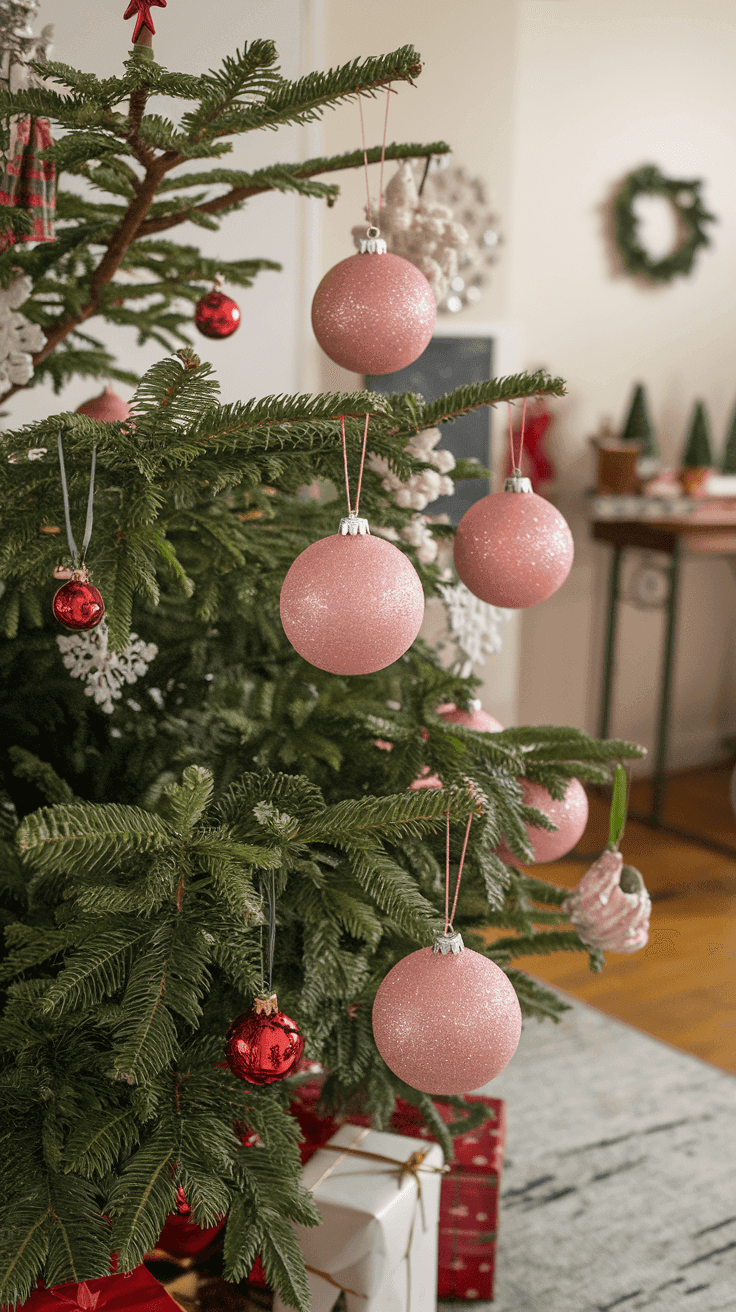 10 Pink Christmas decorations