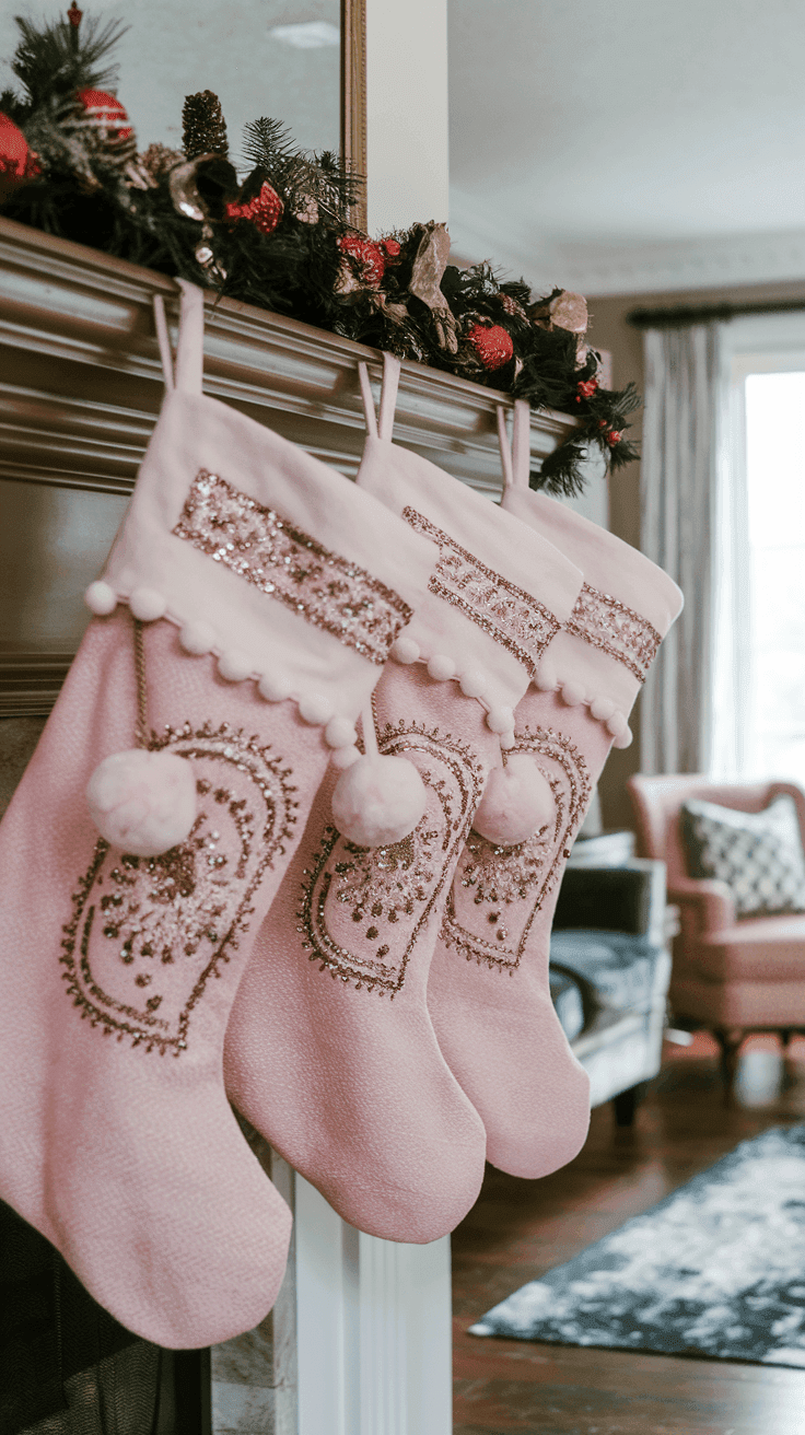 10 Pink Christmas decorations